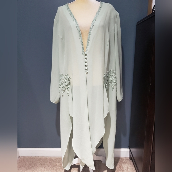 Roaman's | Jackets & Coats | Roamans Applique Sheer Suit Jacket Formal ...